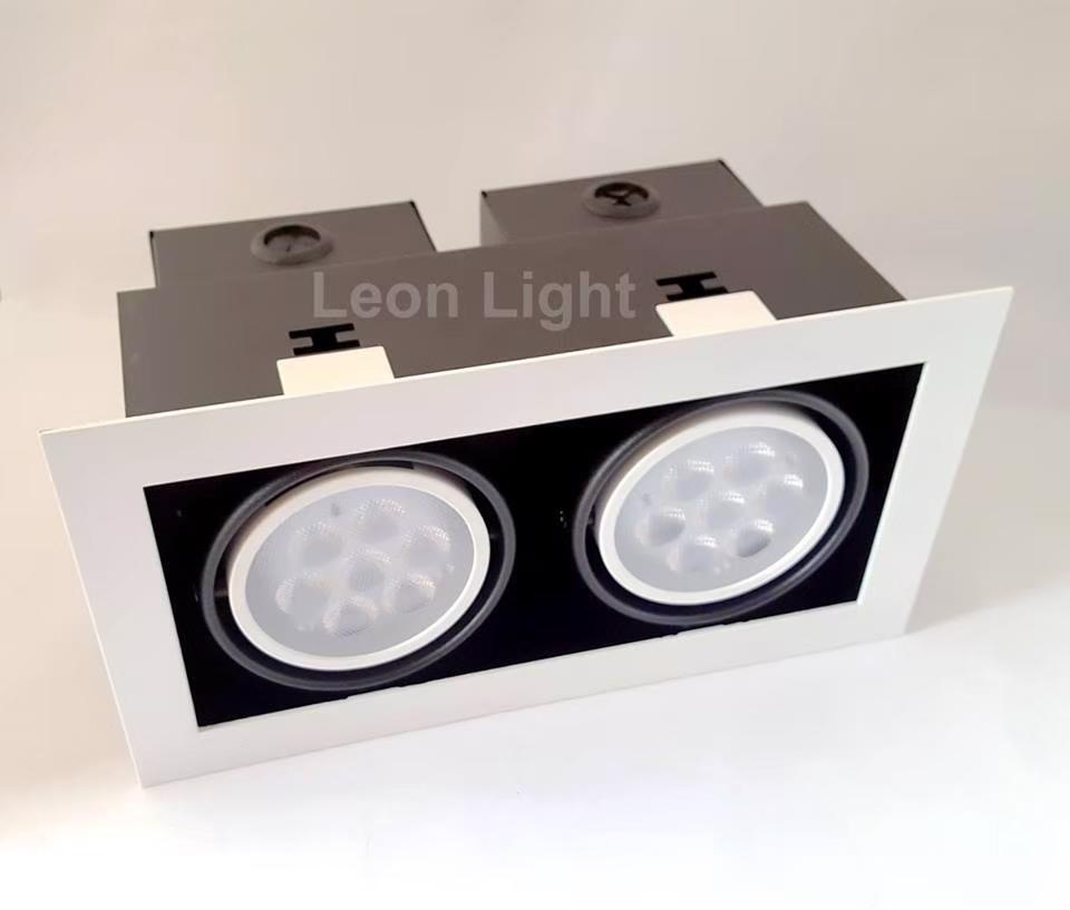 โคมดาวน์ไลท์ฝังฝ้าปรับมุม LED 2x8w รุ่น GDL08