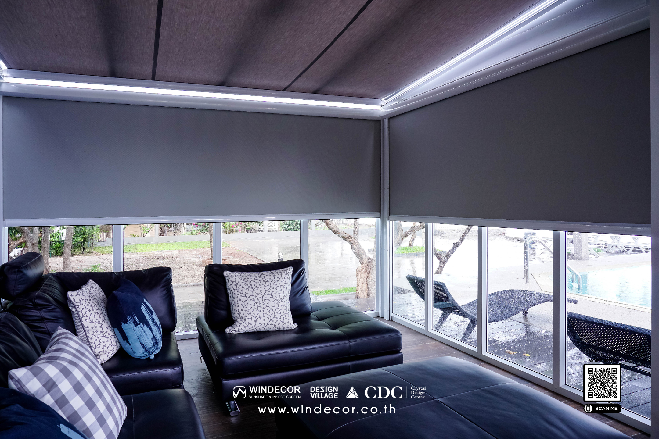 ม่านม้วนรางข้างซิป-กันสาดแนวตั้ง รุ่น WIN ZIP (ZIP Screen Roller Blinds) - 094 943 5562 | LINE ...